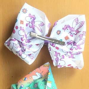 JoJo Siwa | Accessories | Jojo Siwa Unicorn Print Big Bow | Poshmark